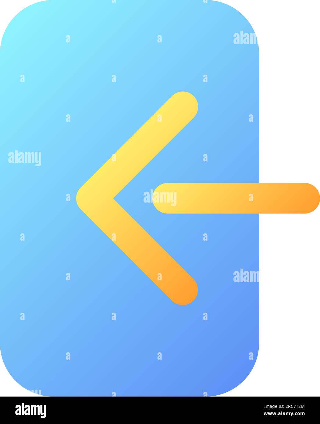 Login pixel perfect flat gradient color ui icon Stock Vector Image ...