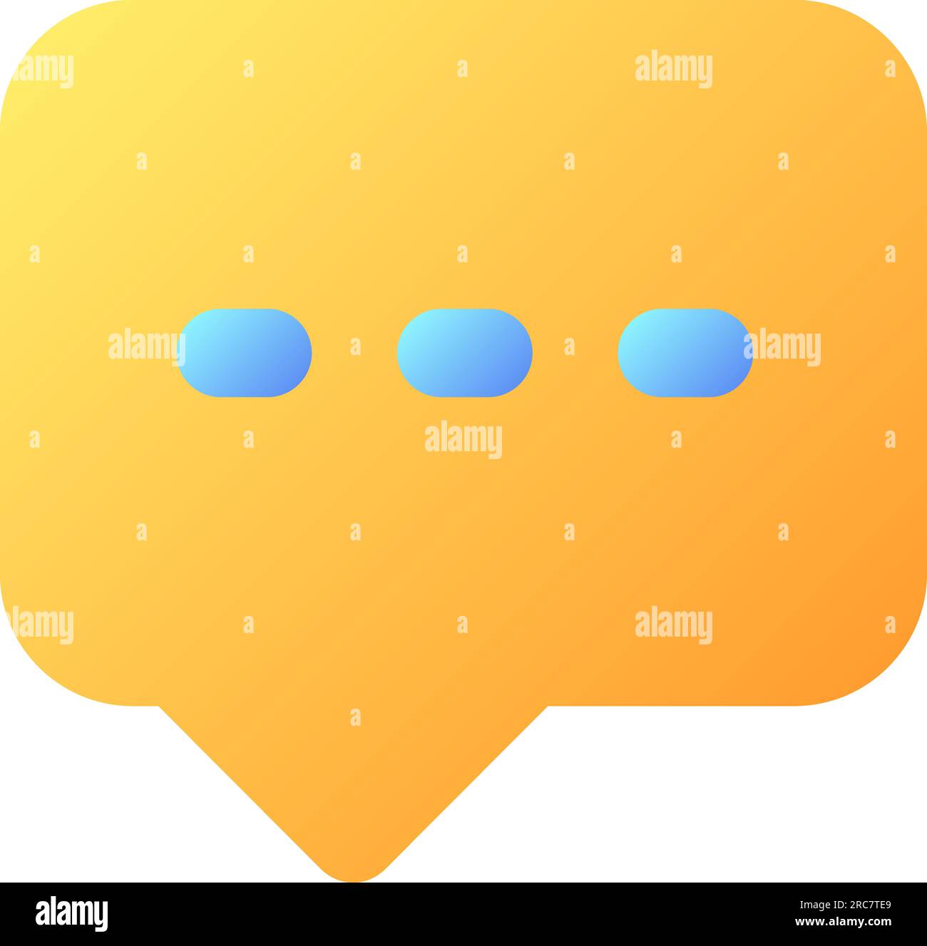 Typing message pixel perfect flat gradient color ui icon Stock Vector Image & Art - Alamy