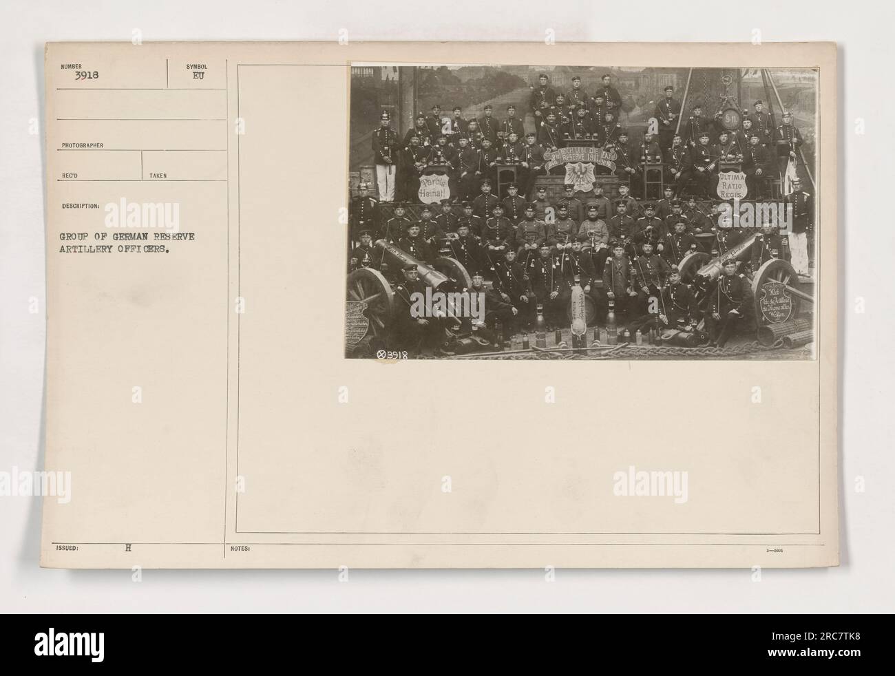 German reserve artillery officers hi-res stock photography and images ...