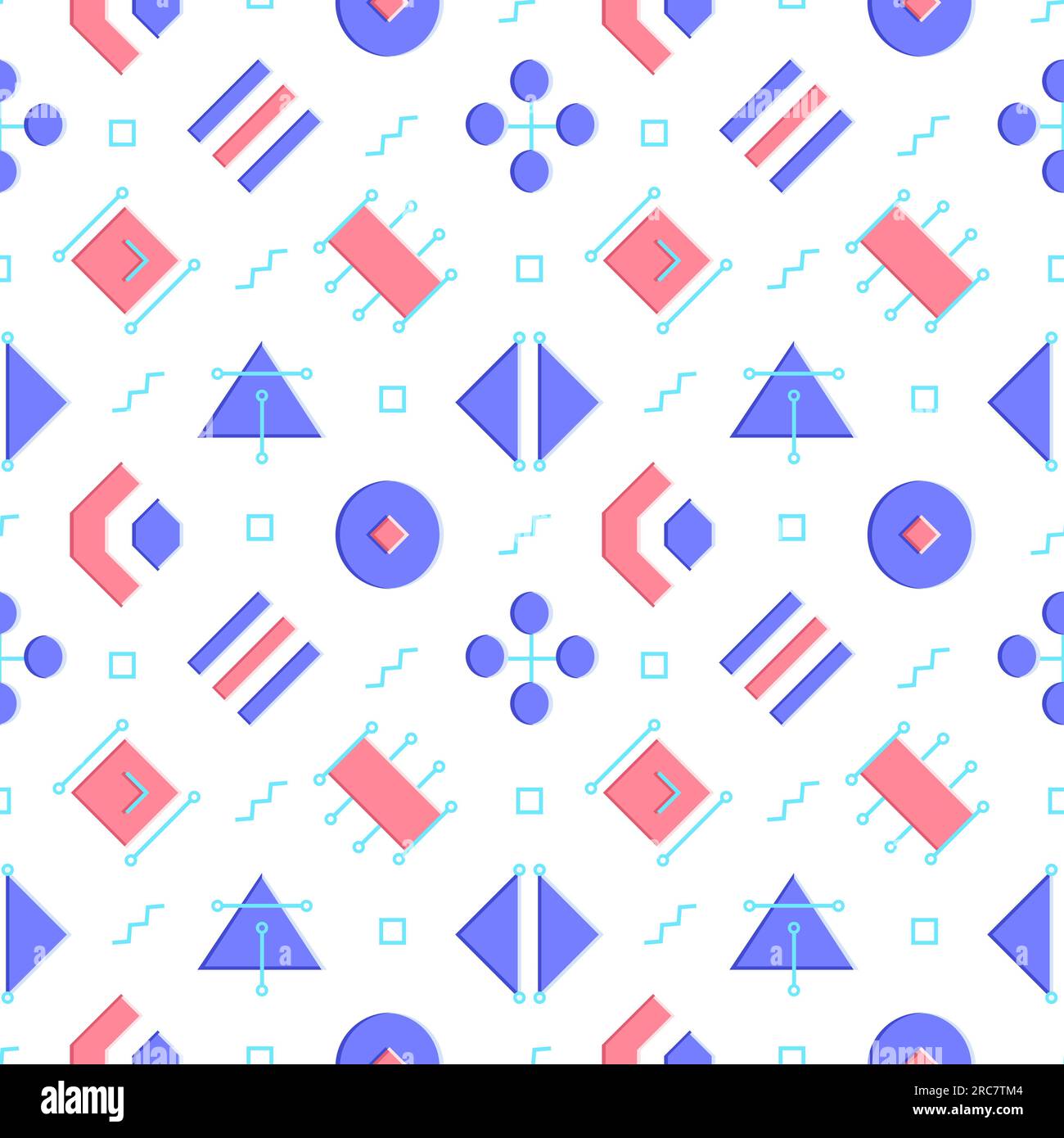 Colorful convex shapes seamless pattern design Stock Vector Image & Art ...