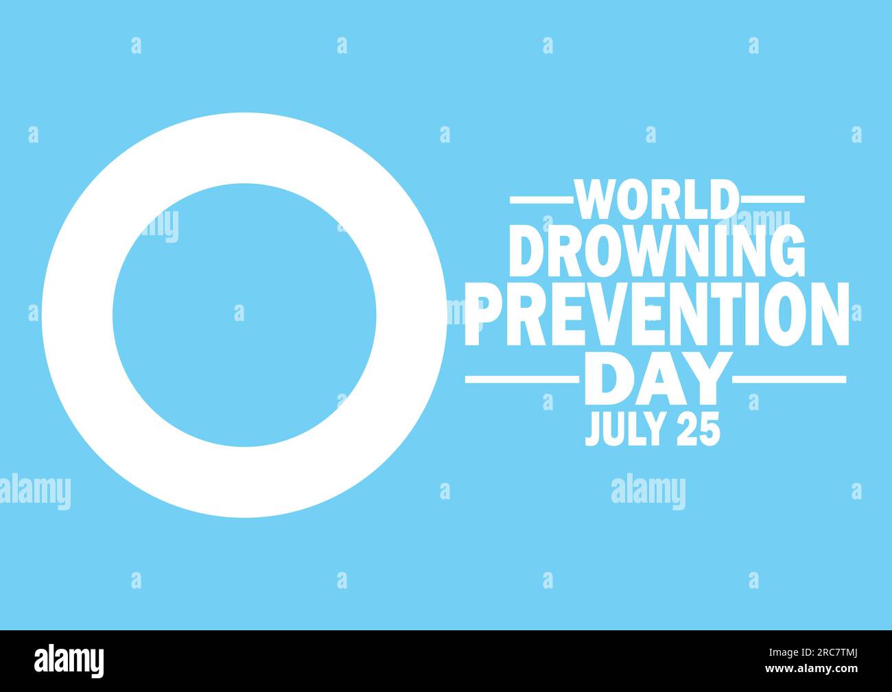 World Drowning Prevention Day. July 25. Holiday concept. Template for ...