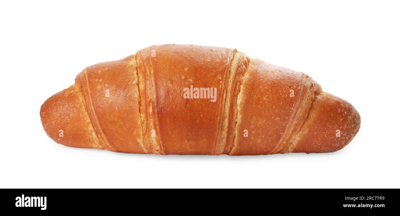 Delicious crescent pastry isolated on white. Fresh pastry Stock Photo ...