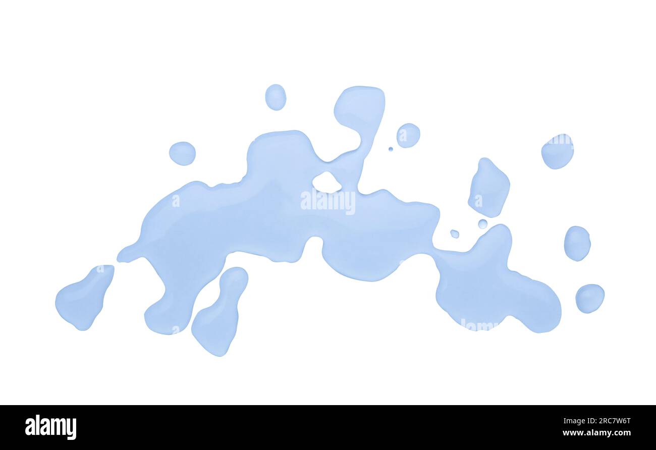 Puddle of pure water on white background, top view Stock Photo - Alamy