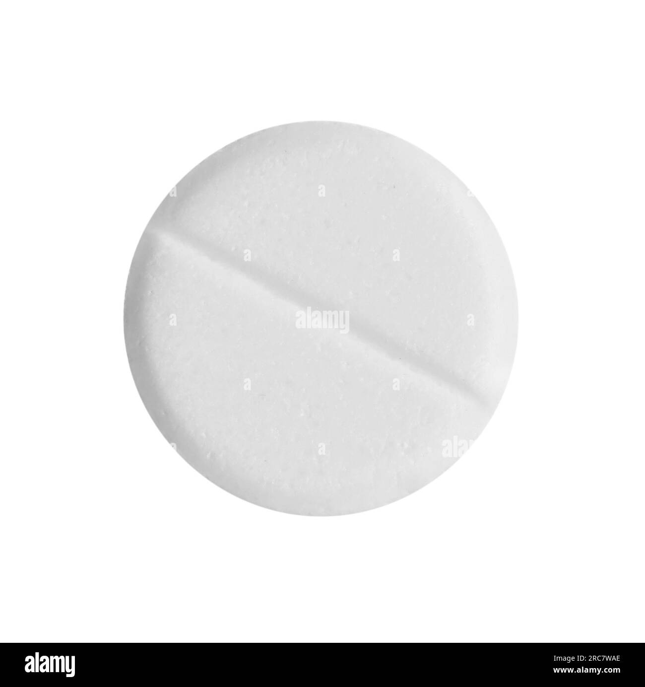 One pill isolated on white. Drug therapy Stock Photo - Alamy