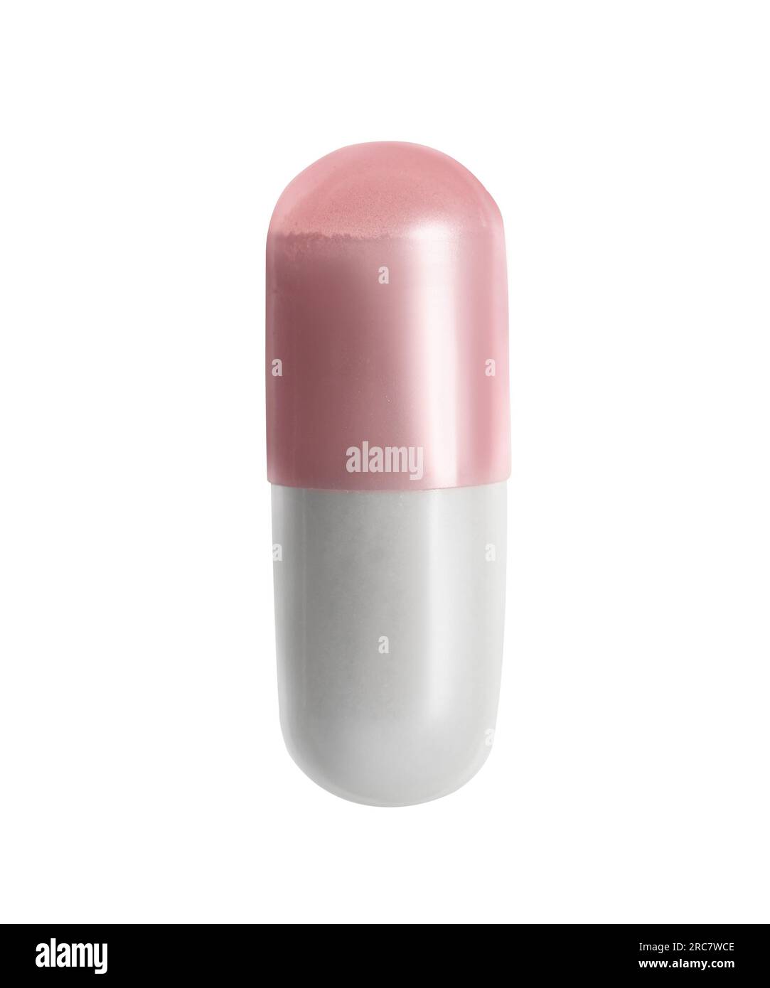 One pill isolated on white. Drug therapy Stock Photo - Alamy