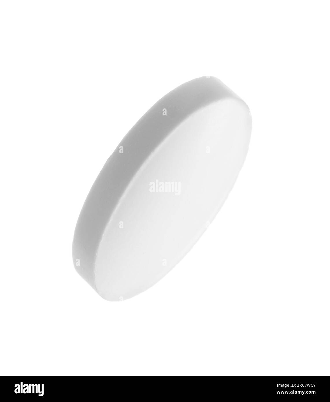 One pill isolated on white. Drug therapy Stock Photo - Alamy