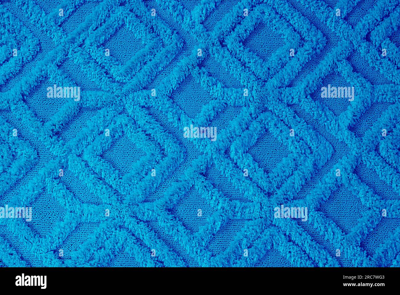 Soft light blue carpet with pattern as background, top view Stock Photo ...