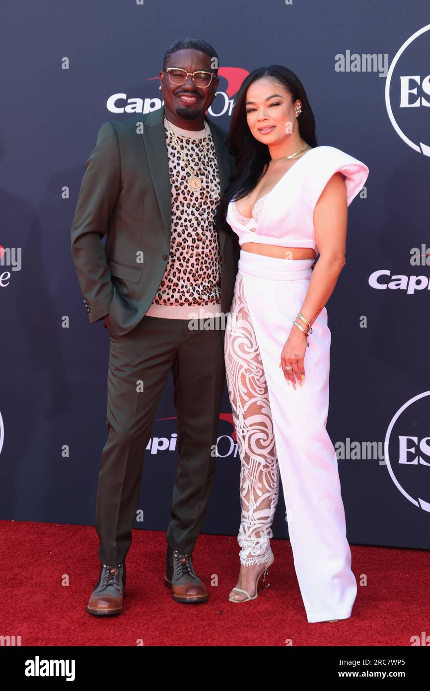 Lil Rel Howery and Dannella Lane at The 2023 ESPY Awards held at the ...