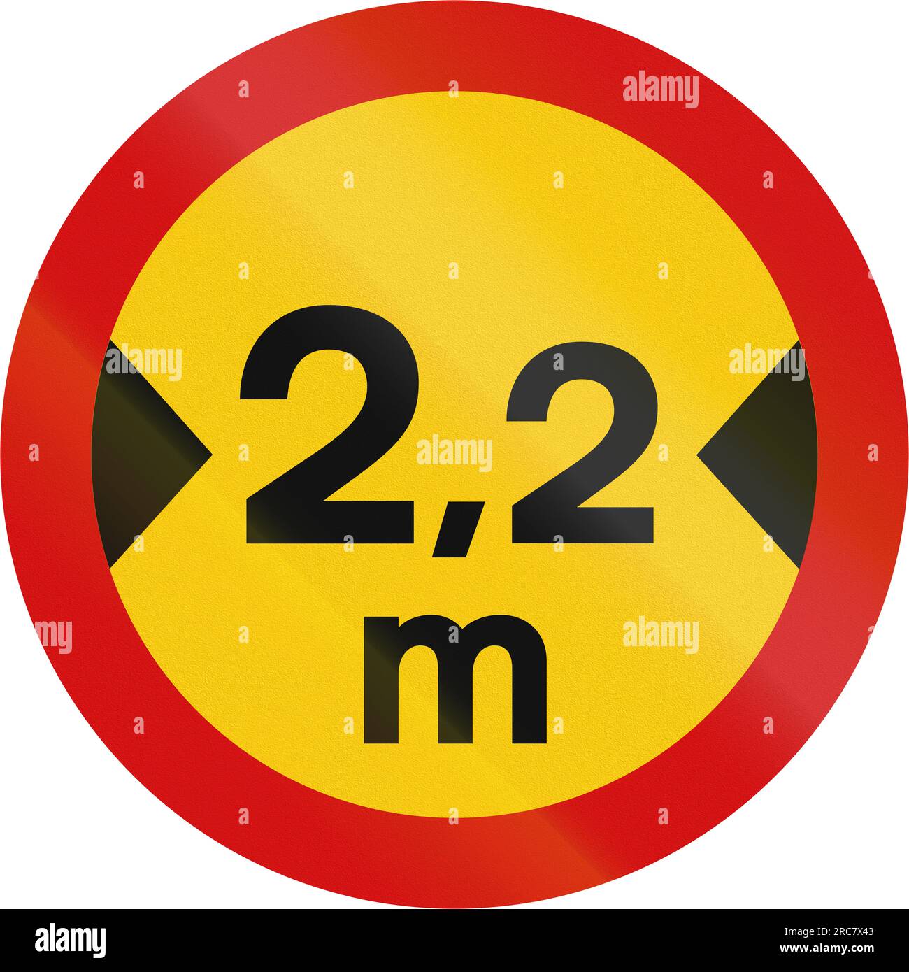 Road sign in Iceland - No vehicles with a width above that shown on the ...