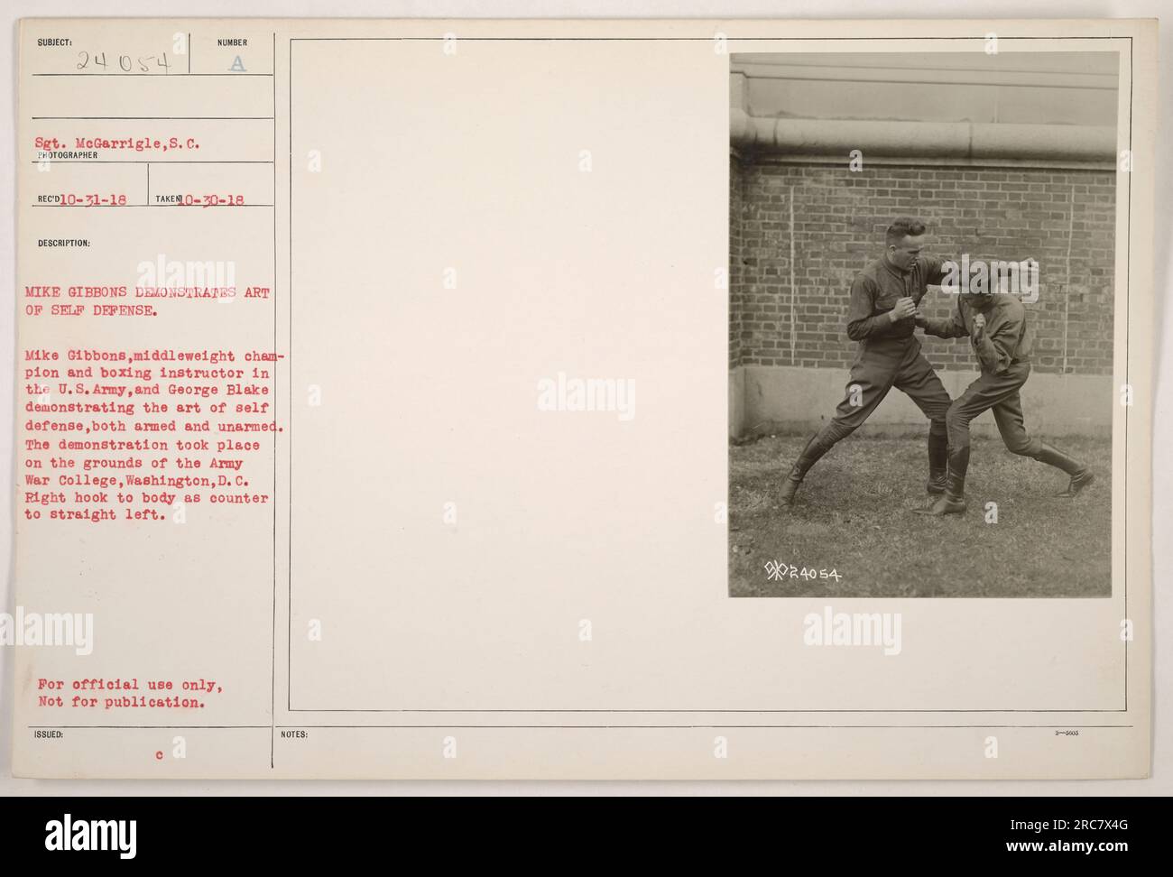 Sgt. McGarrigle is seen in this photo demonstrating the art of self ...