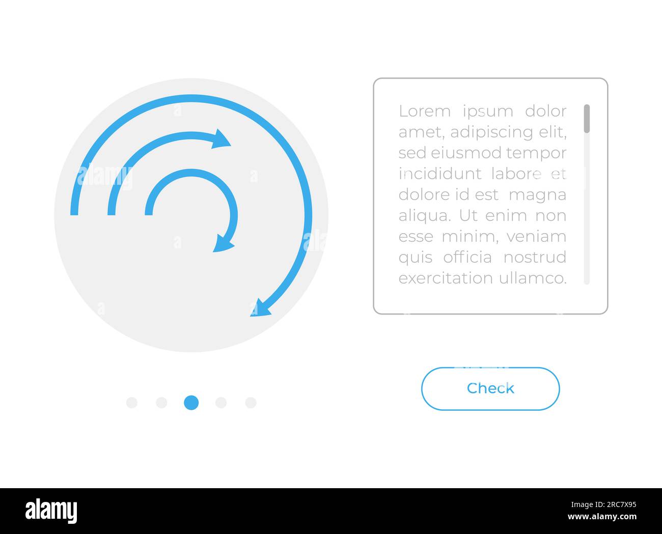 Circular arrows chart UI element template Stock Vector Image & Art - Alamy