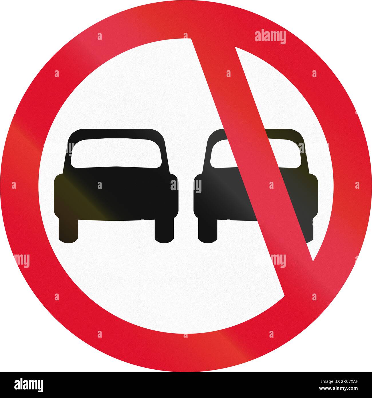 An official Hong Kong traffic sign: No overtaking! Stock Photo - Alamy
