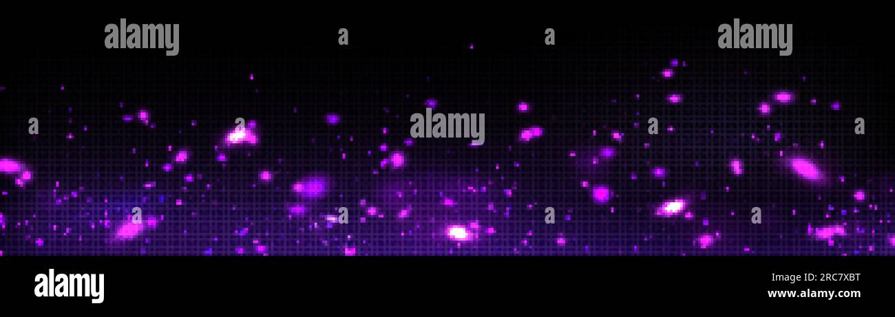 Purple firefly light with fairy dust. Magic glow isolated vector effect ...