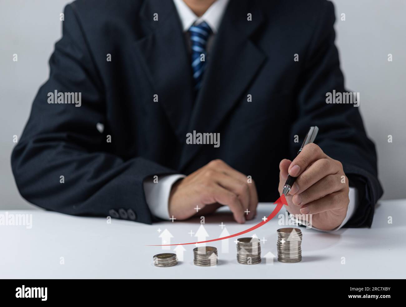 Money business arrow direction hi-res stock photography and images - Alamy