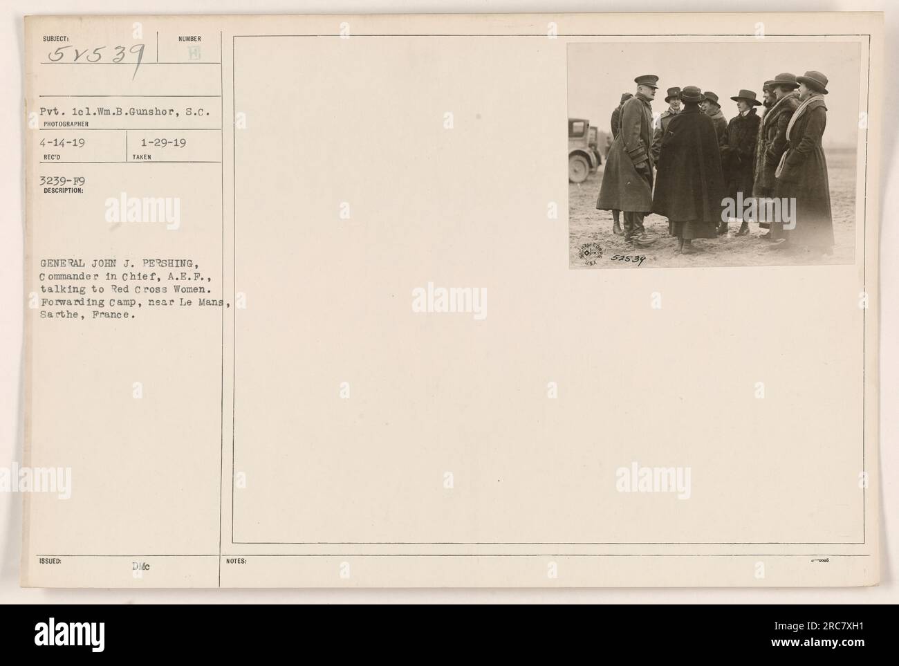 General John J. Pershing, Commander in Chief, A.E.F., engages in ...