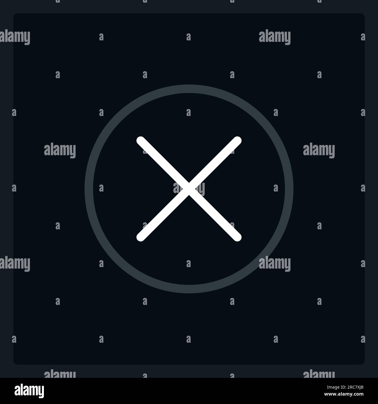 Hover cancel button UI element template Stock Vector Image & Art - Alamy