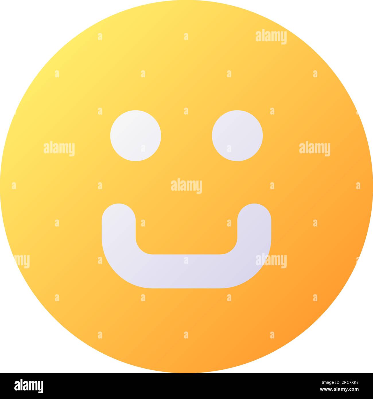 Emoticon pixel perfect flat gradient color ui icon Stock Vector Image ...