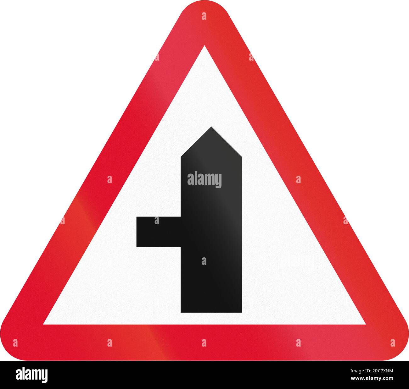 Hong Kong danger warning sign: T-intersection Stock Photo - Alamy