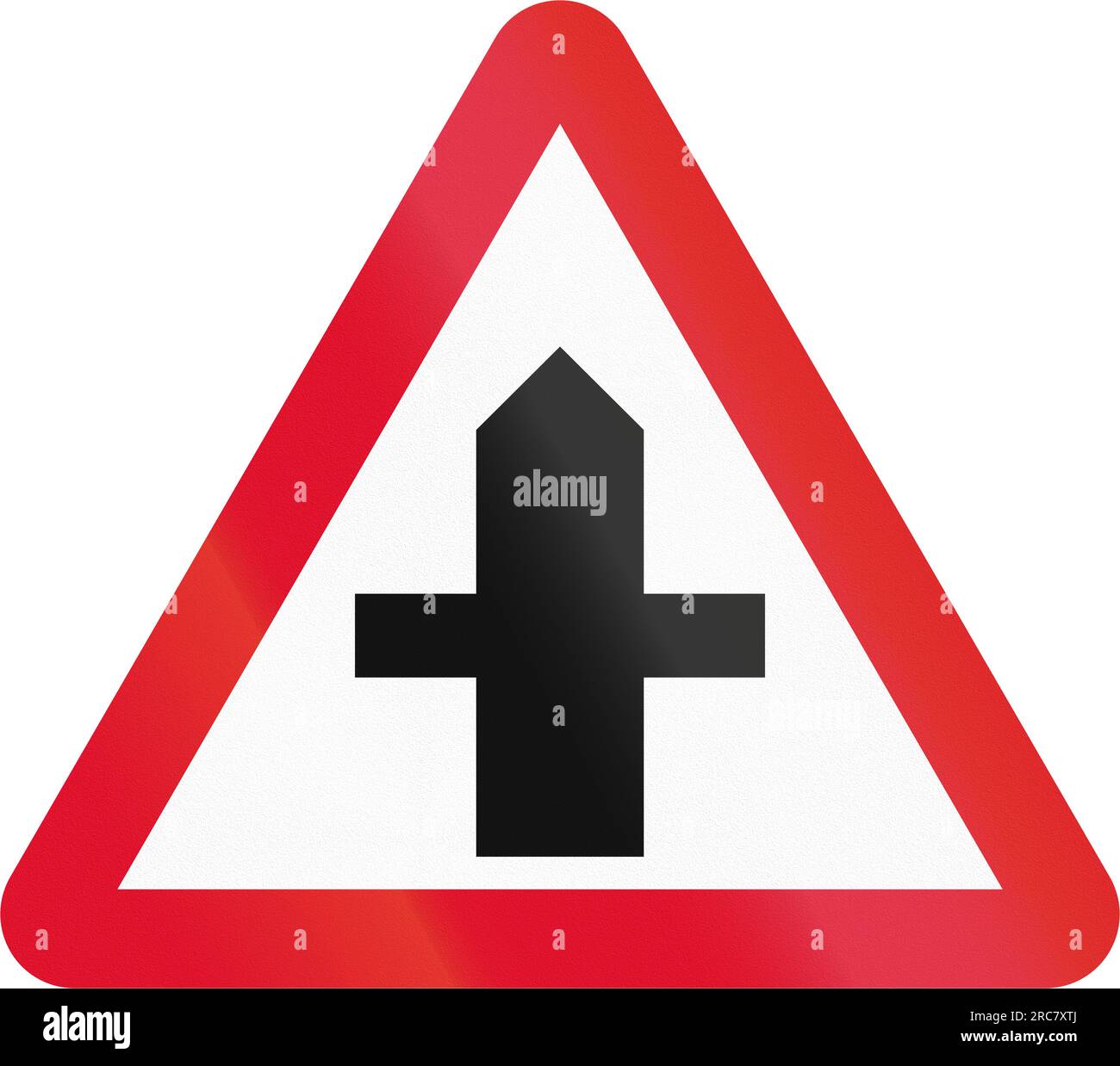 Hong Kong danger warning sign: T-intersection Stock Photo - Alamy