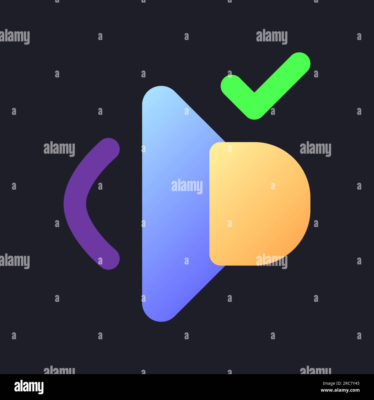 Video mode flat gradient hi-res stock photography and images - Alamy