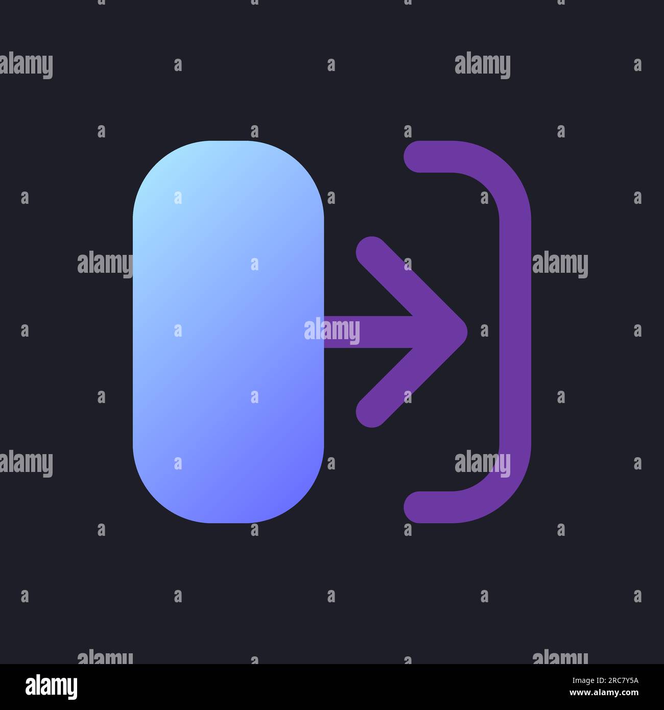 Transition flat gradient fill ui icon for dark theme Stock Vector Image & Art - Alamy