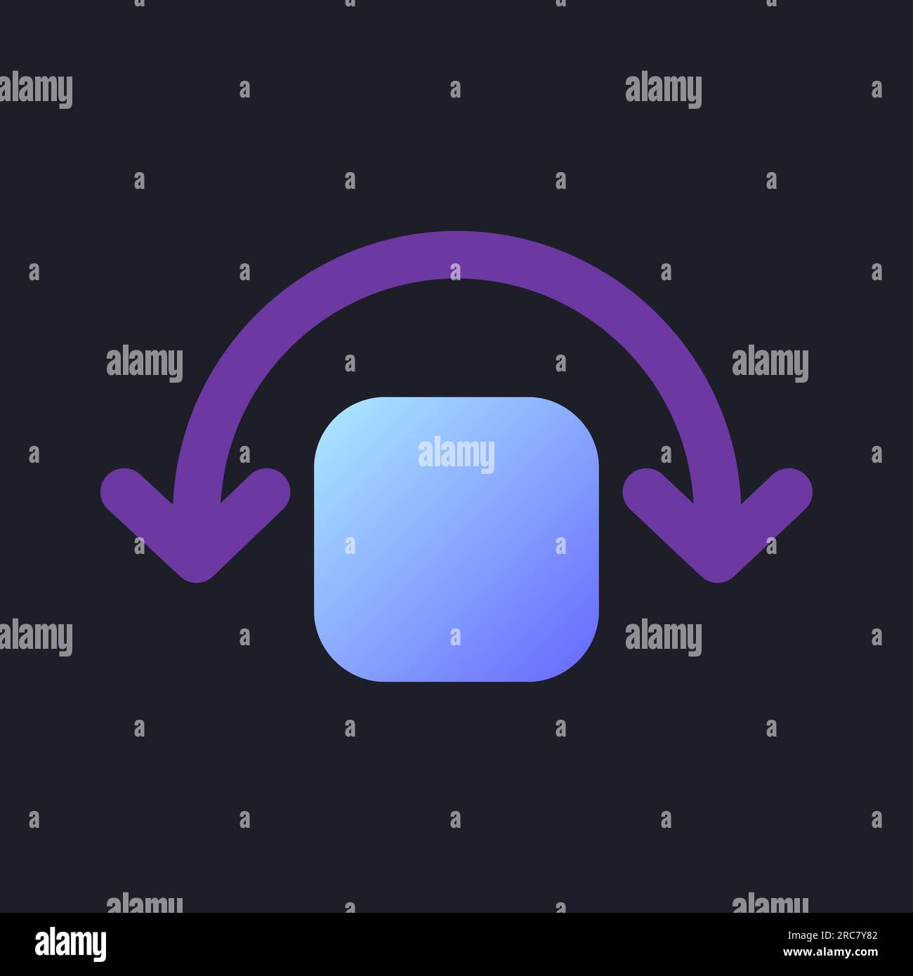 Wobble animation flat gradient fill ui icon for dark theme Stock Vector ... Wobble animation flat gradient fill ui icon for dark theme Stock Vector ...