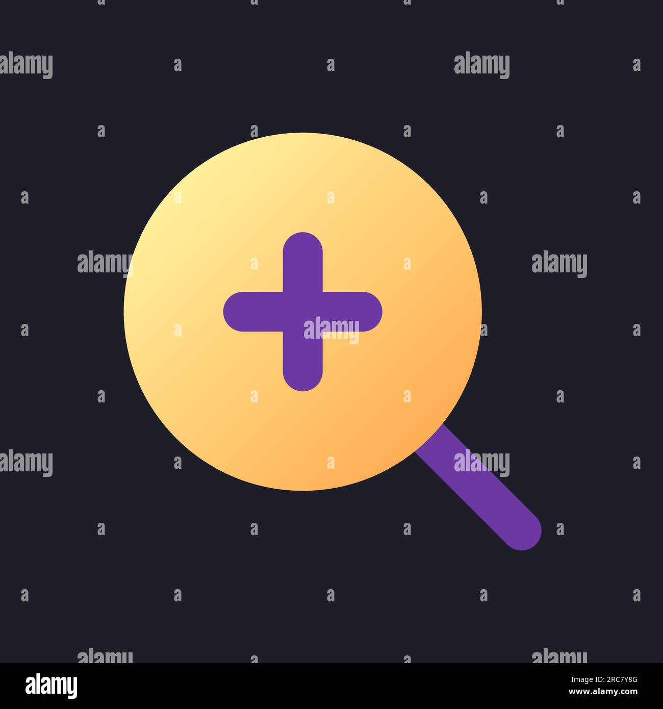 Zoom in transition flat gradient fill ui icon for dark theme Stock ... Zoom in transition flat gradient fill ui icon for dark theme Stock ...