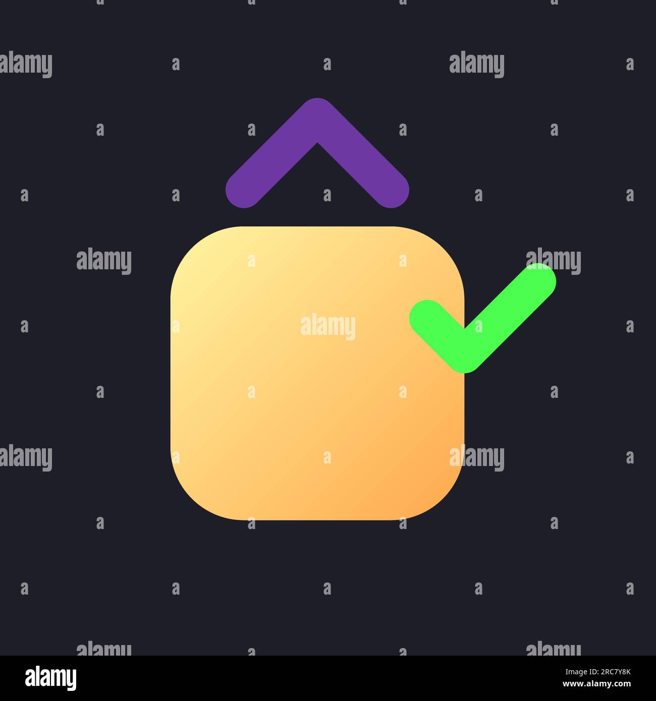 Jump animation applying flat gradient fill ui icon for dark theme Stock Vector Image & Art - Alamy
