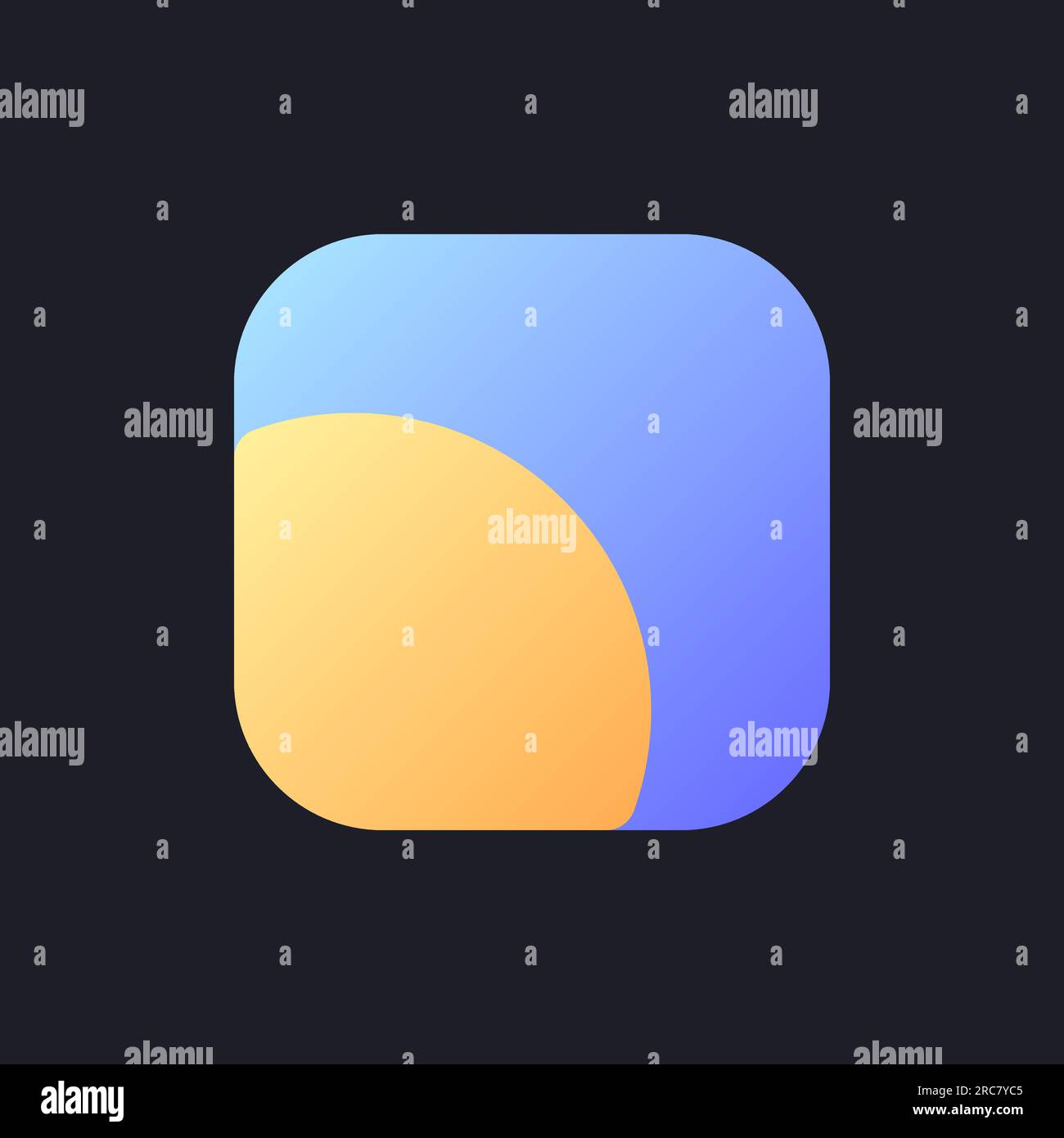 Color saturation flat gradient fill ui icon for dark theme Stock Vector ...
