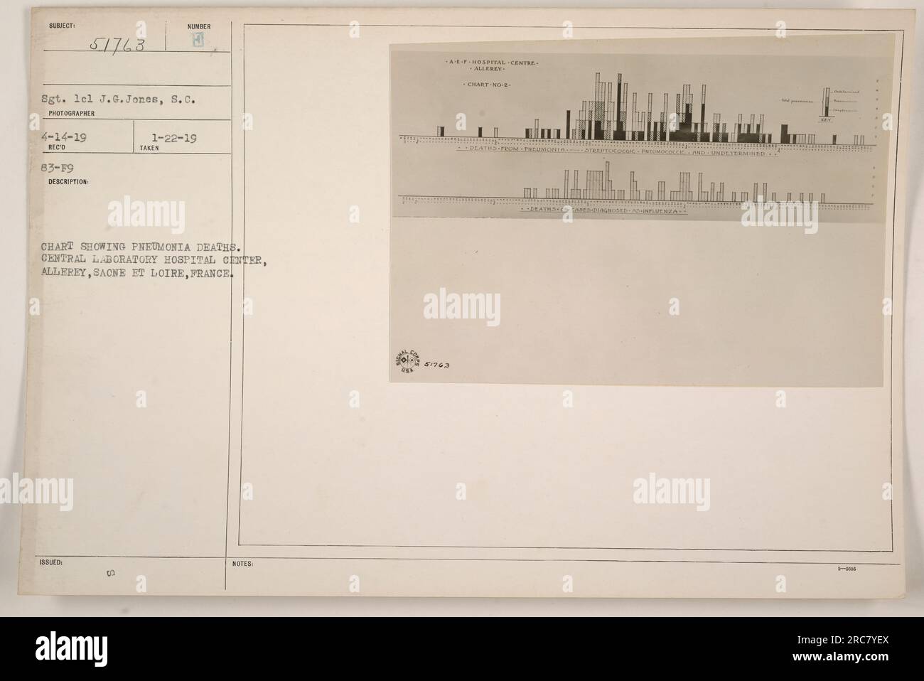 "Chart showing pneumonia deaths at Central Laboratory Hospital Center ...