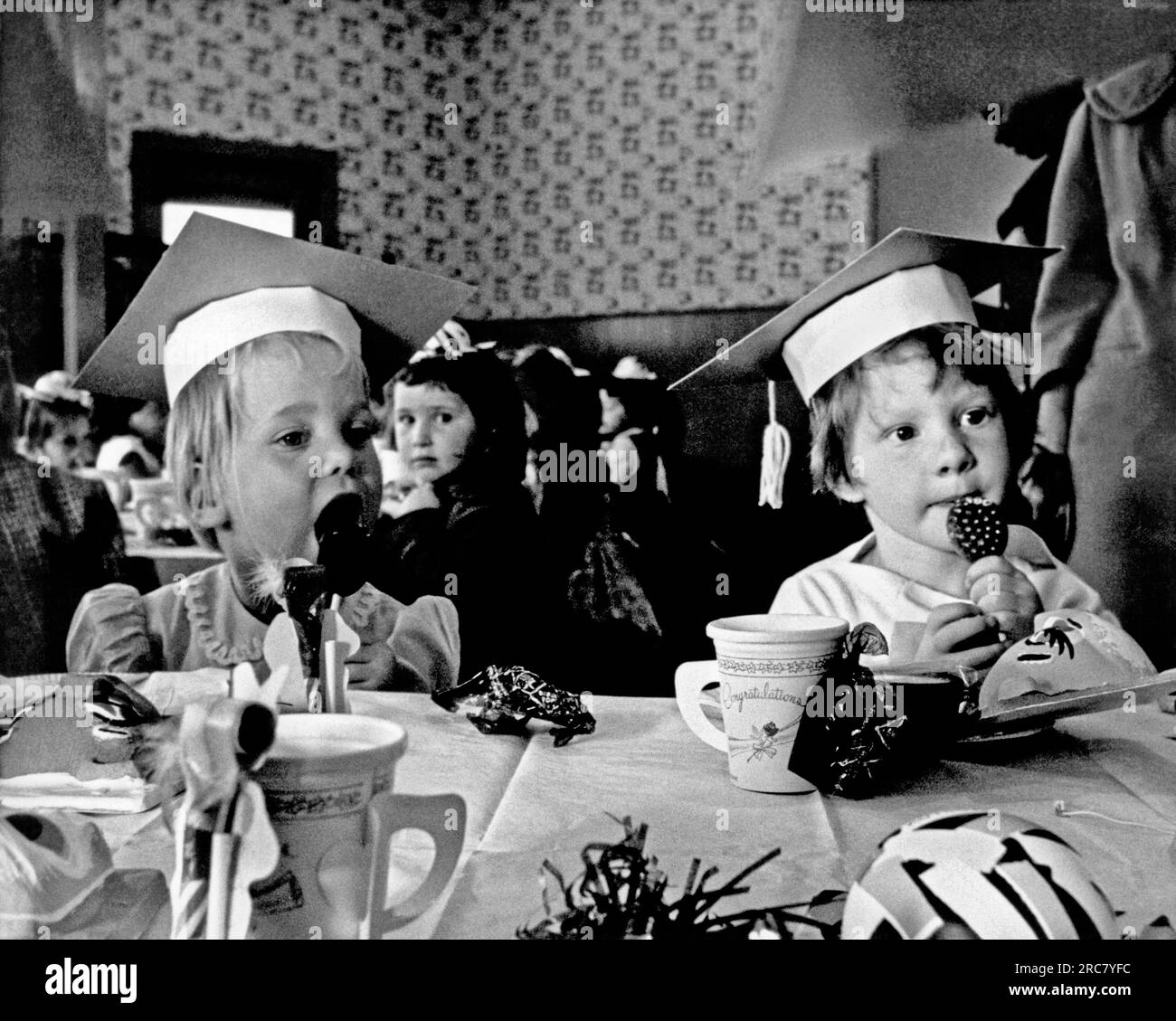 San Francisco, California c. 1968 Young children celebrating a ...