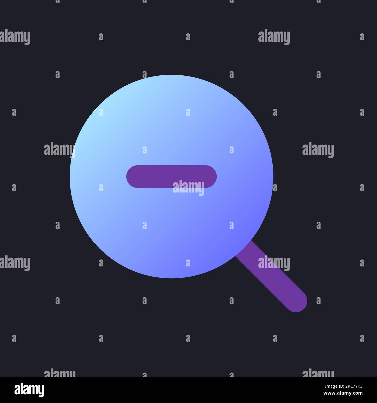 Zoom out transition flat gradient fill ui icon for dark theme Stock Vector Image & Art - Alamy