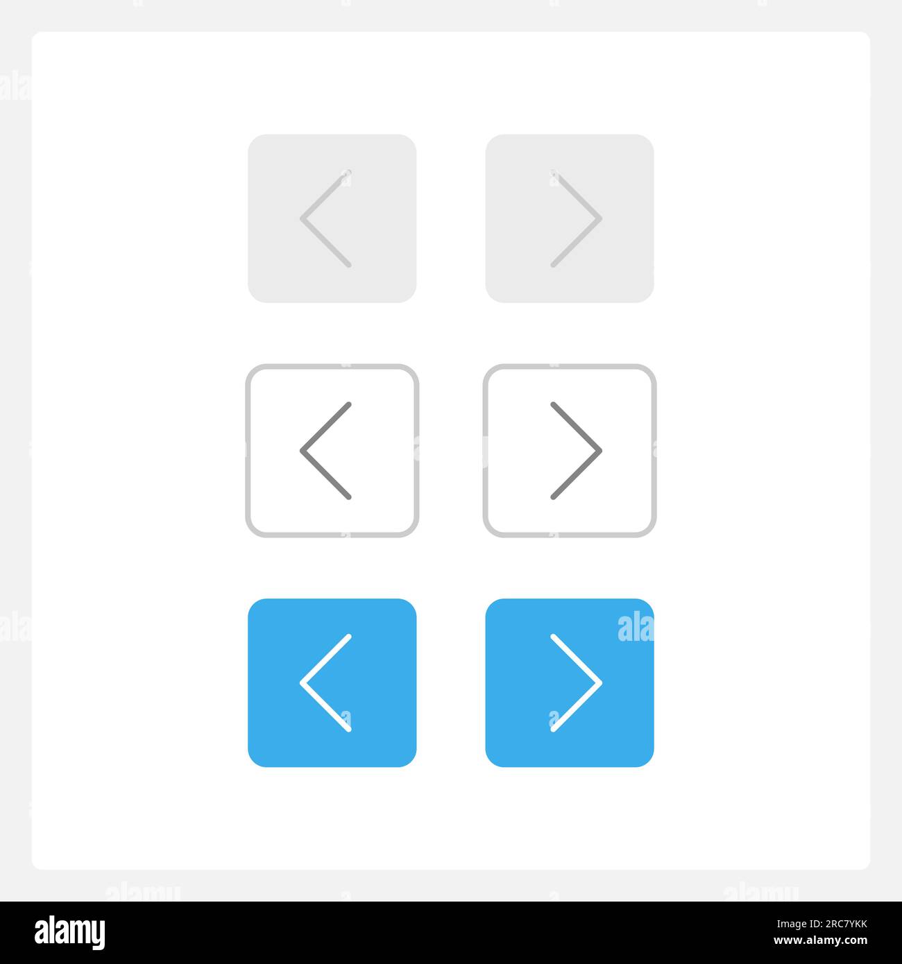 Left and right arrows UI elements kit Stock Vector Image & Art - Alamy