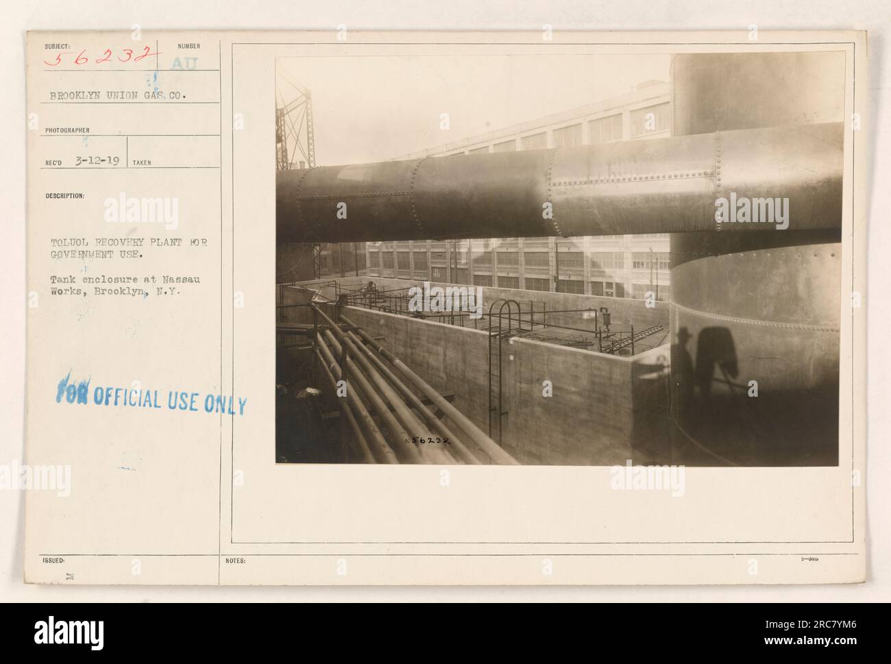 Tank enclosure at Nassau Works in Brooklyn, New York. This facility is ...