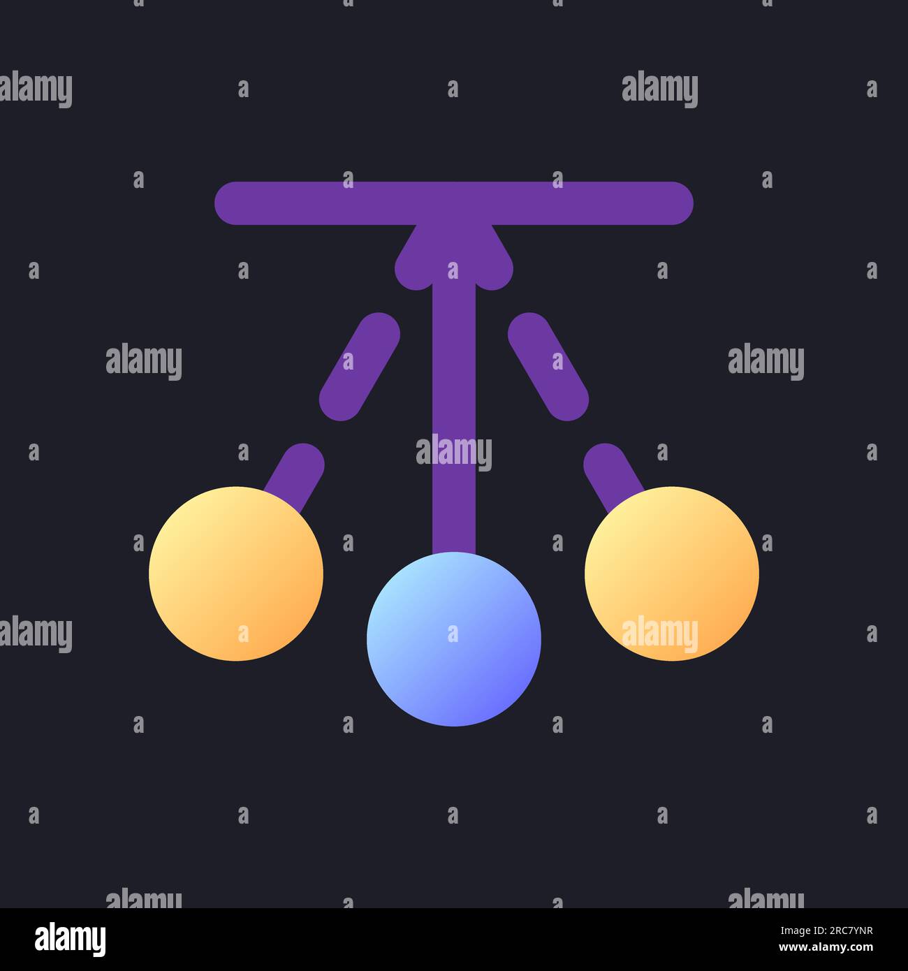 Pendulum animation flat gradient fill ui icon for dark theme Stock ... Pendulum animation flat gradient fill ui icon for dark theme Stock ...