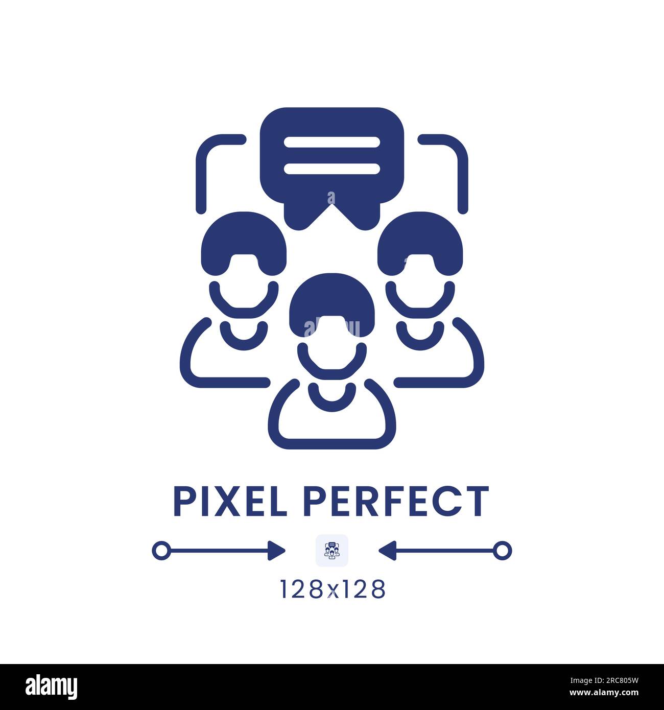 Team messaging black solid desktop icon Stock Vector Image & Art - Alamy