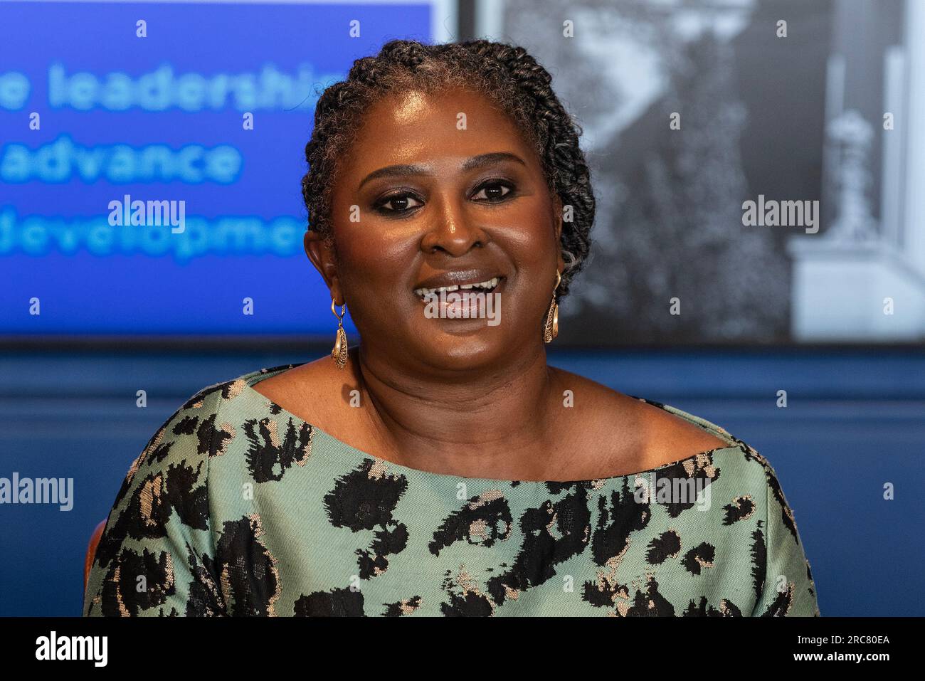 New York, New York, USA. 12th July, 2023. Monica Geingos, First Lady of ...