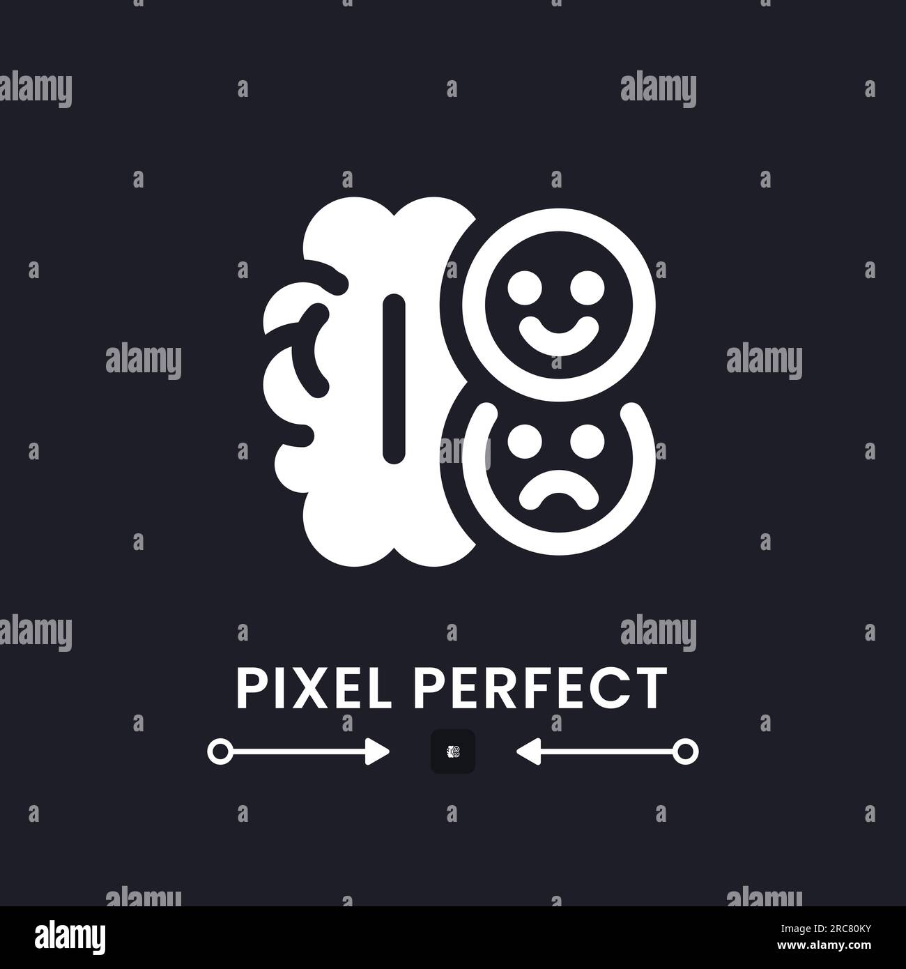 Human emotions white solid desktop icon Stock Vector Image & Art - Alamy