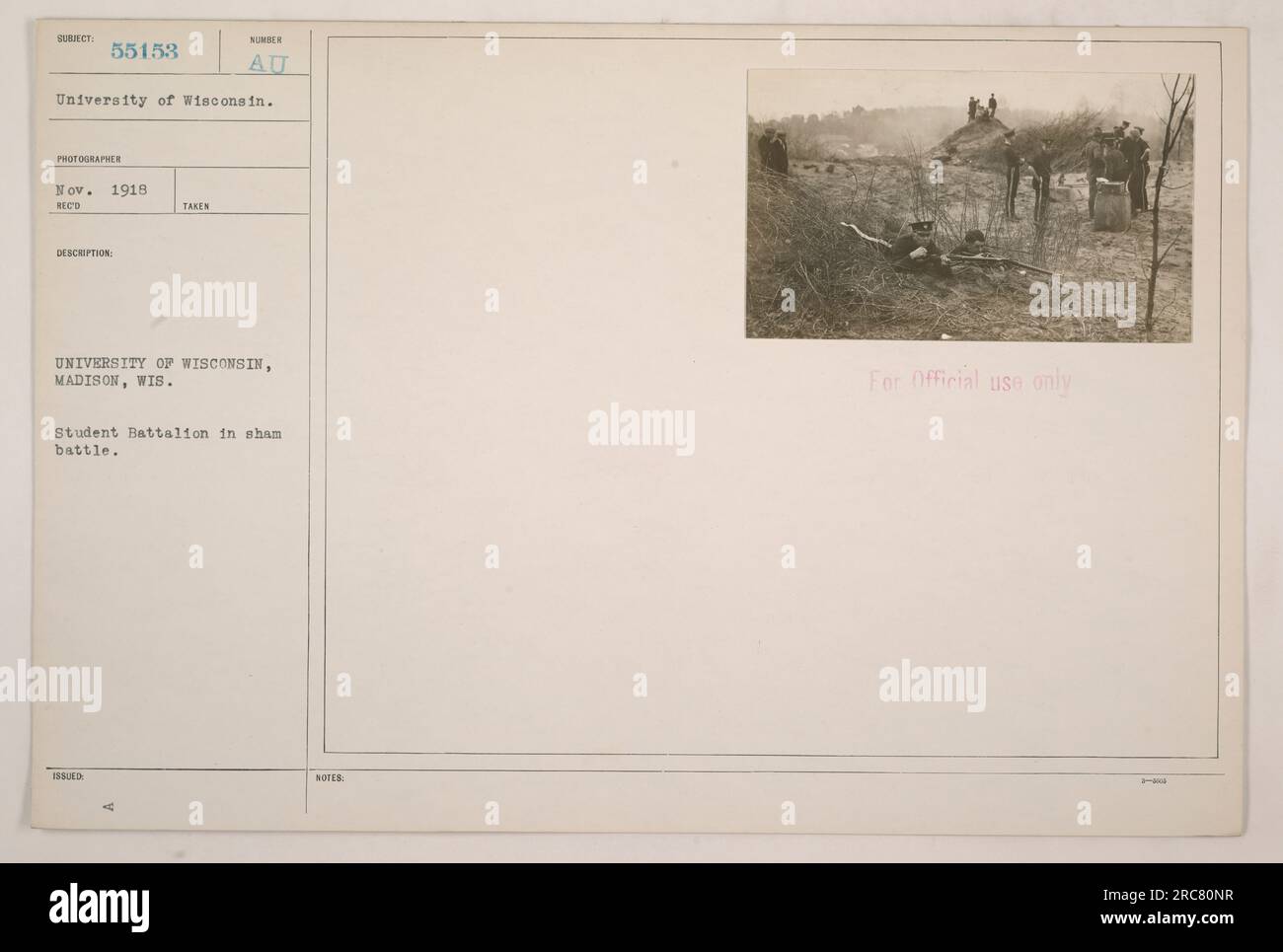 Student Battalion from the University of Wisconsin engaging in a ...