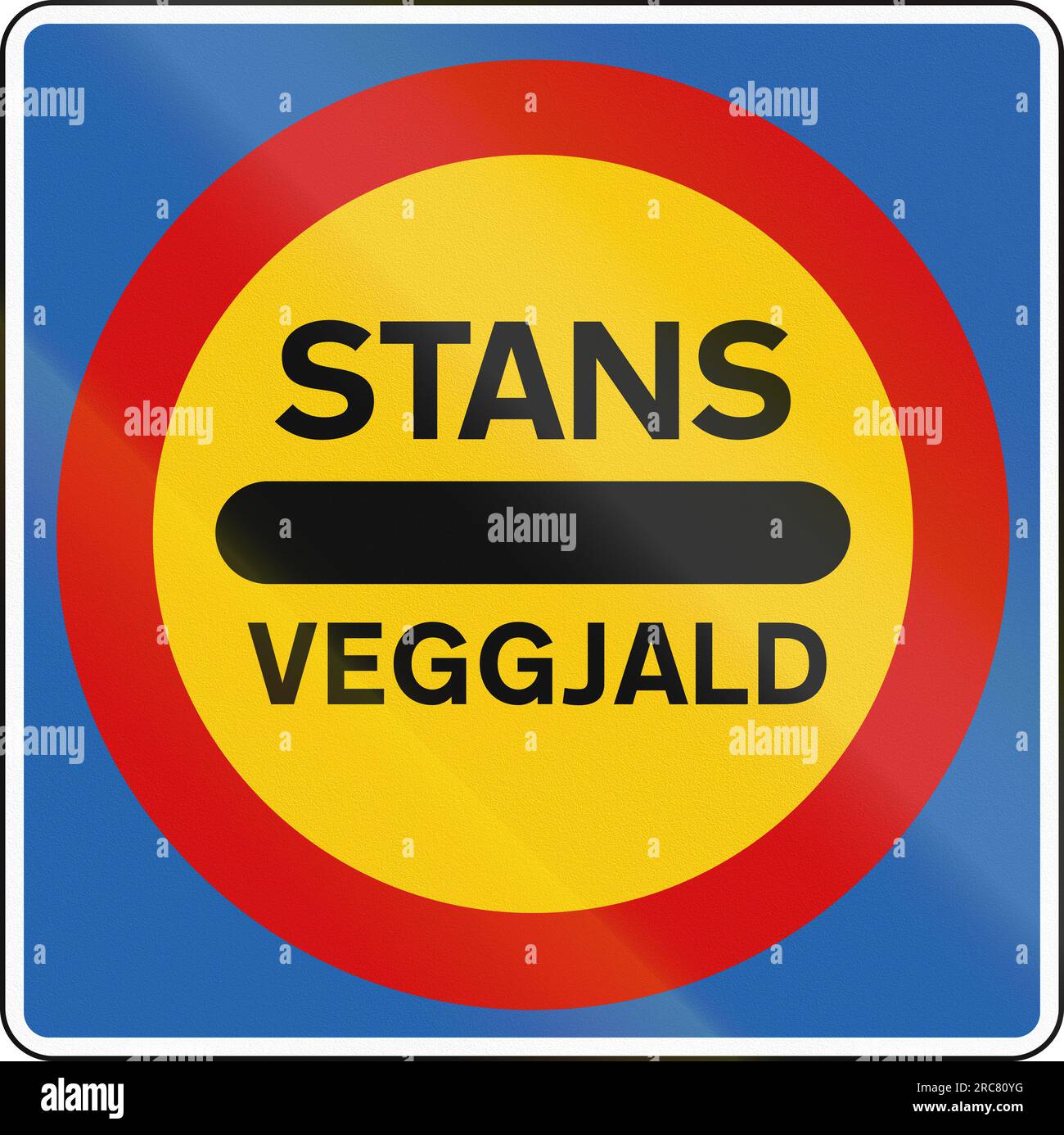 Passing without stopping prohibited road sign with the words: Stop ...