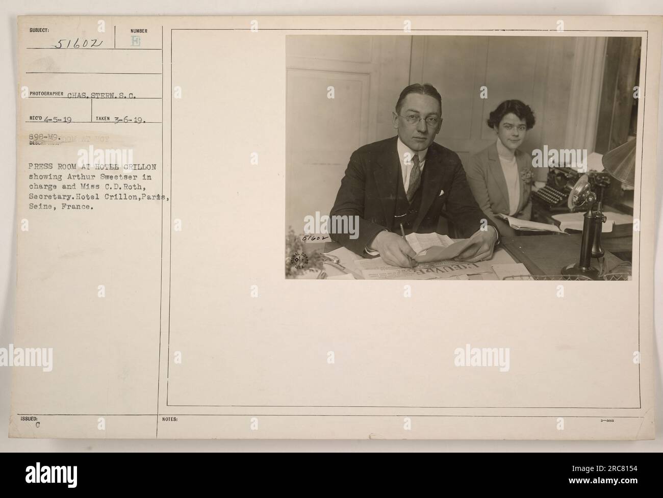 Arthur sweetser hi-res stock photography and images - Alamy