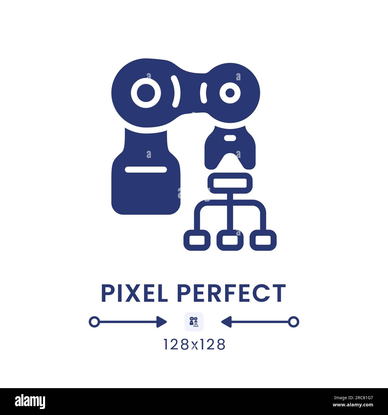 Process automation black solid desktop icon Stock Vector Image & Art ...