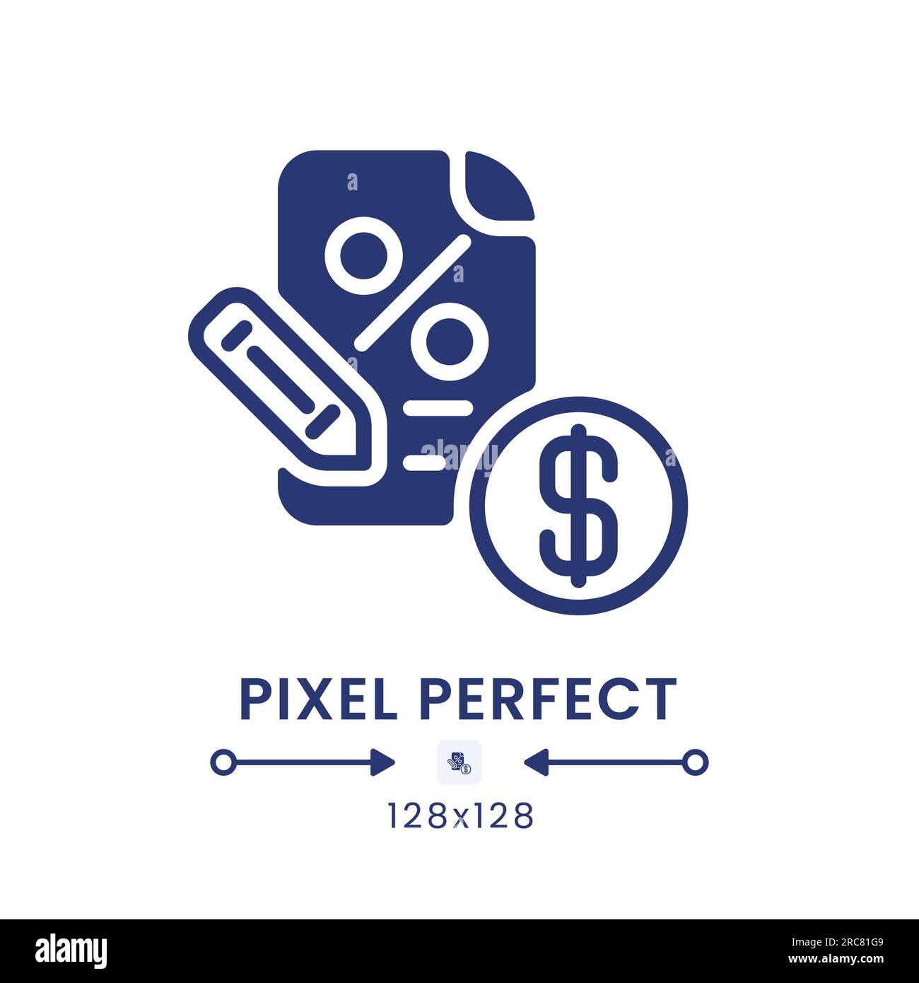 Tax filing black solid desktop icon Stock Vector Image & Art - Alamy