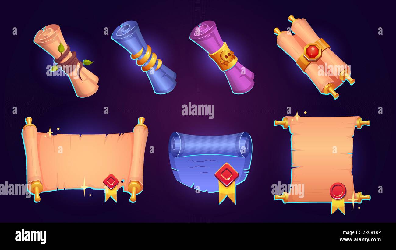 Blank Treasure Map Scroll