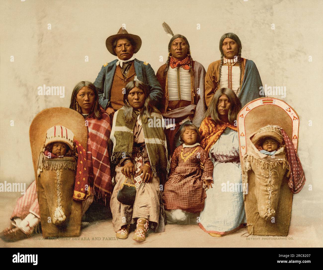 Utah/Colorado Plateau: 1899 A photochrome of the Ute Chief Sevara and ...