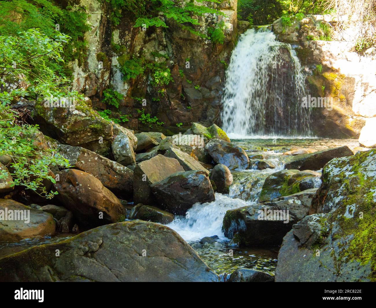 Italy, Appennino mountains, the river and falls Stock Photo - Alamy