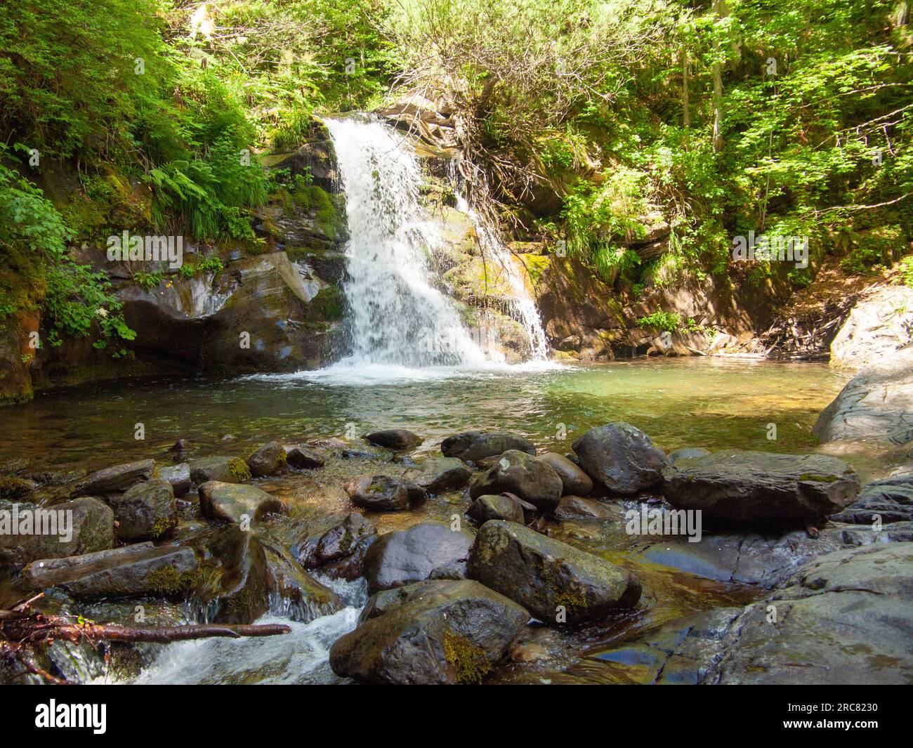 Italy, Appennino mountains, the river and falls Stock Photo - Alamy