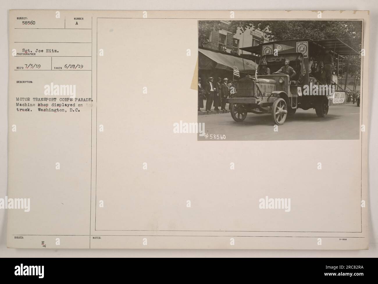 Motor Transport Corps parade in Washington, D.C. During World War I ...