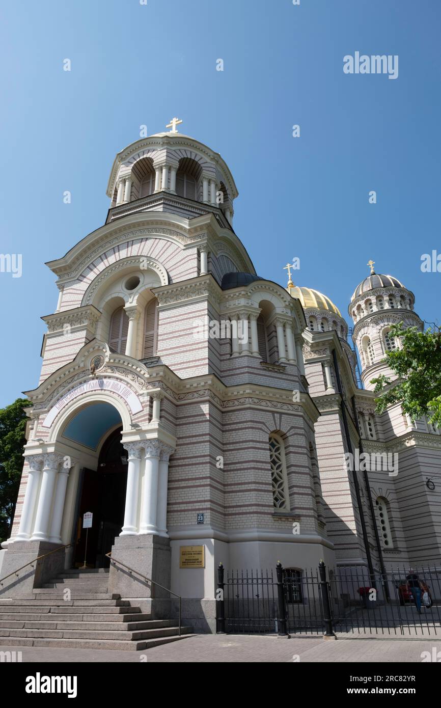 Cathedral of the Nativity of Christ in Riga, the largest Orthodox ...