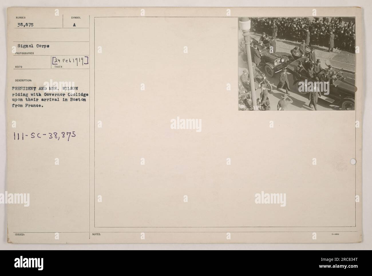 Governor coolidge and president wilson hi-res stock photography and ...